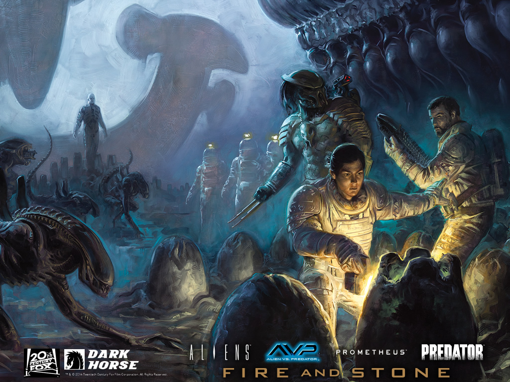 Fire and Stone :: Desktops :: Dark Horse Comics